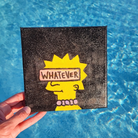 Art | Lisa Simpson Whatever Painting | Poshmark